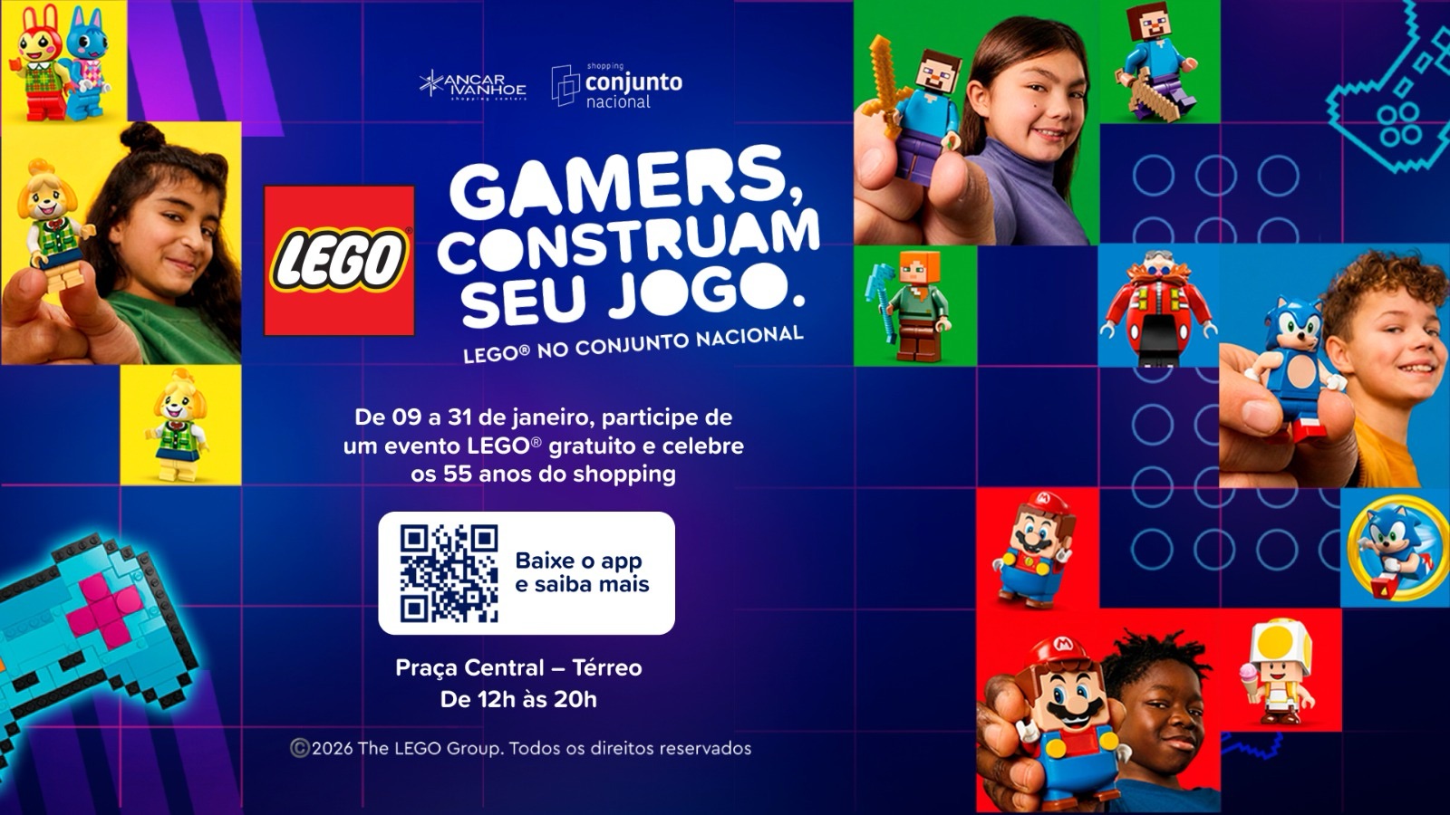 LEGO® Gaming chega ao Conjunto Nacional com experiência interativa para ...